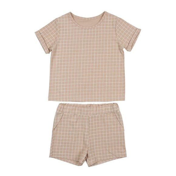 Pouf Baby | Pajamas | Pouf Baby Grid Short Set | Poshmark